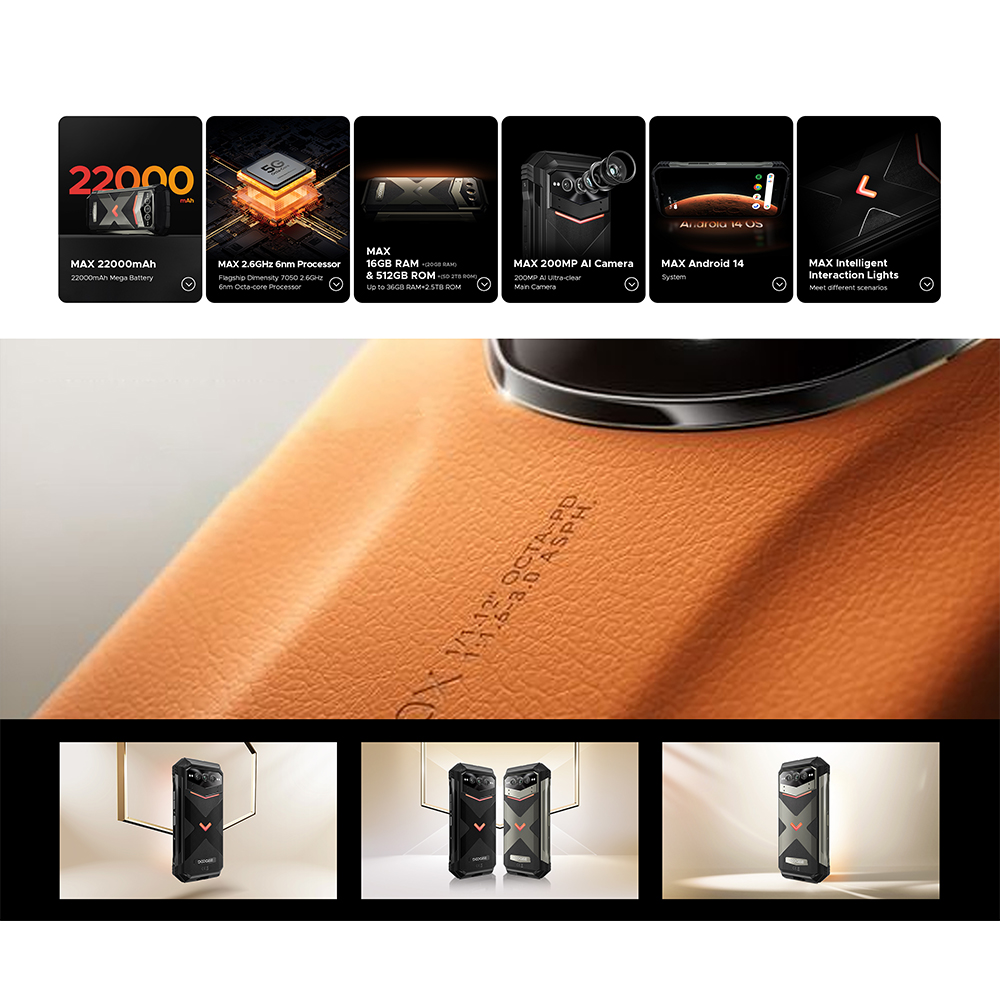 5G Smartphone DOOGEE VMax Plus 6.58” 512GO -Gris - Smartphone - Achat ...